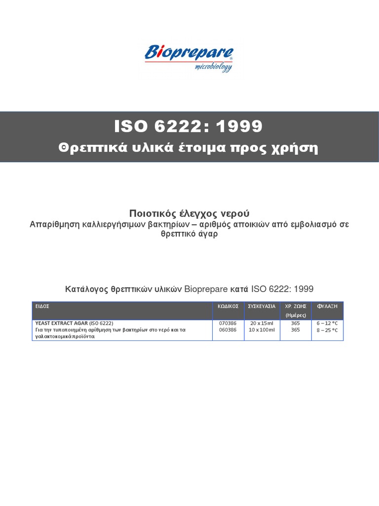 Total Count ISO 6222-1999 | PDF