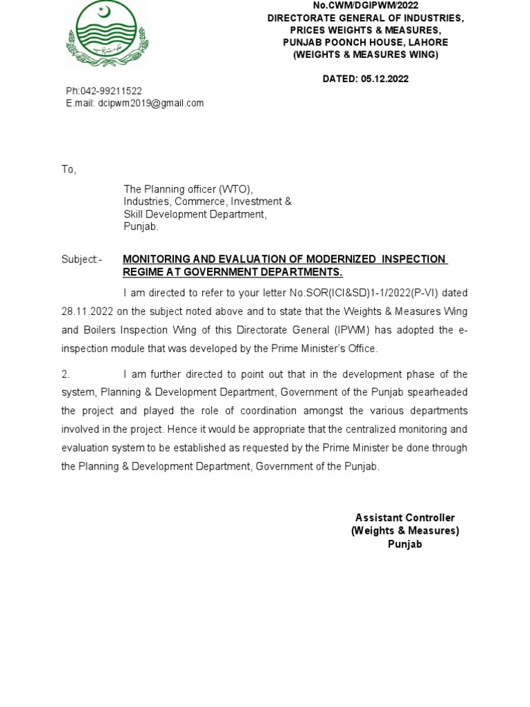 Modernized Inspection Regime | PDF
