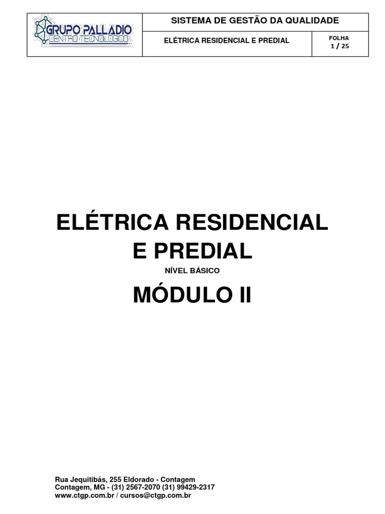 Eletrica Residencial Predial Basico Modulo2 | PDF | Rede elétrica | Circuitos em série e em ...