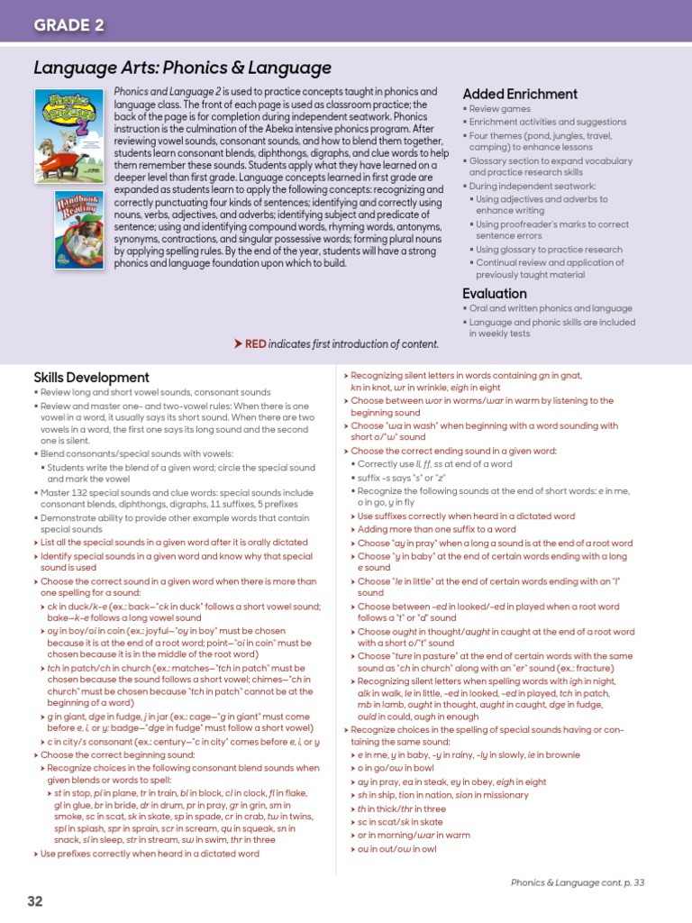 2ndgrade Abeka School SS 2022 | PDF | Phonics | Reading Comprehension