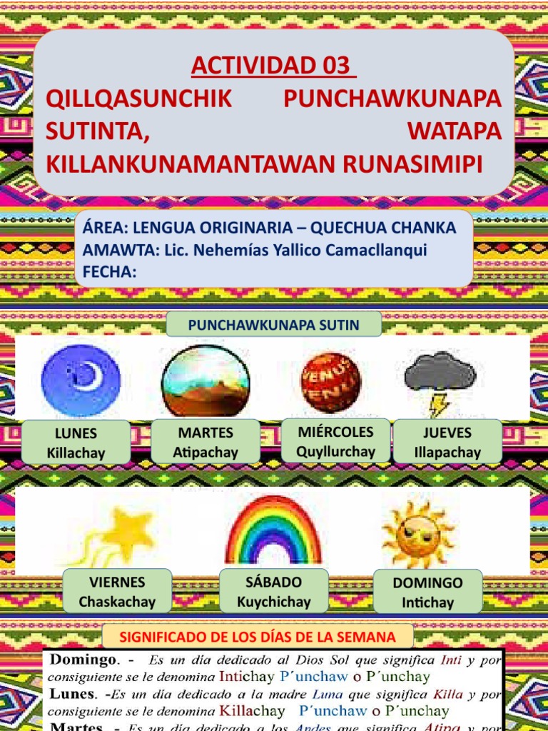 Días de La Semana y Meses Del Año | PDF