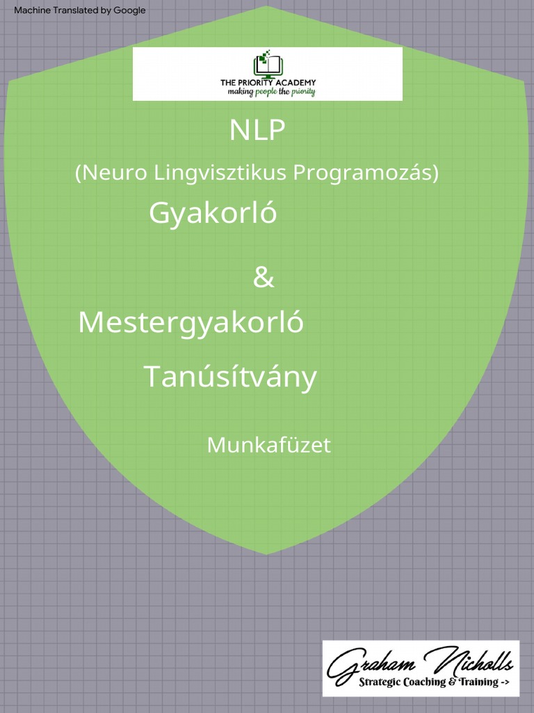 NLP Moving The Mind | PDF