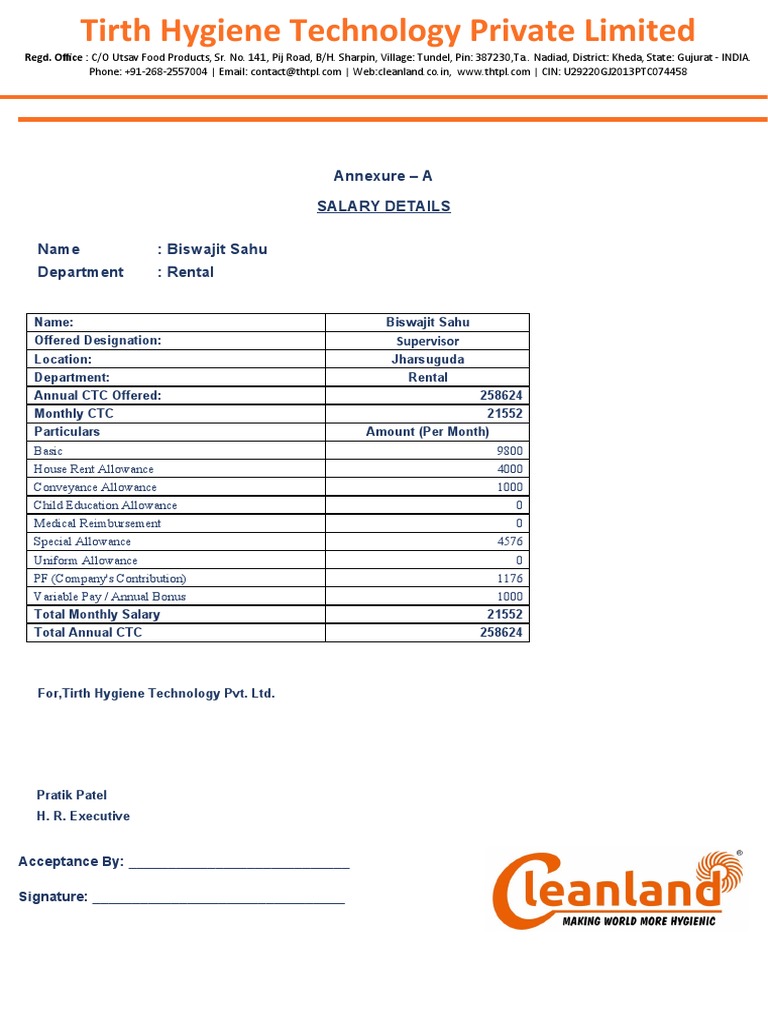 Tirth Hygiene Technology Private Limted 3 | PDF