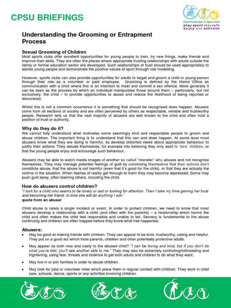 Understanding The Grooming and Entrapment Process April 2013 | PDF ...