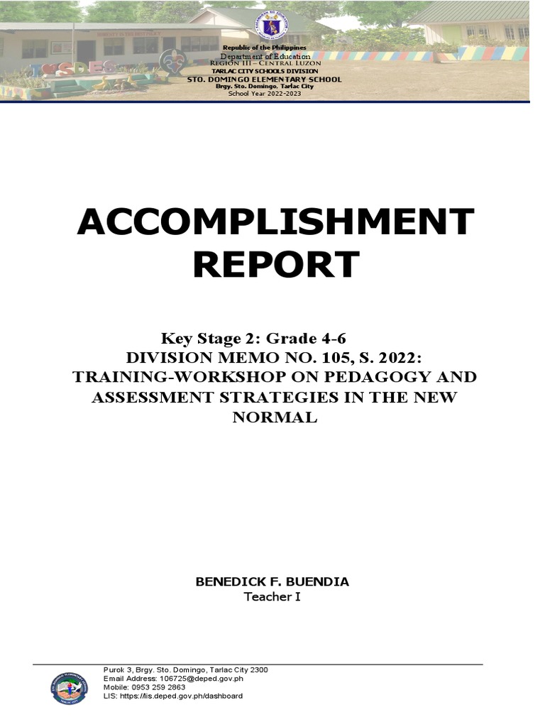 Acr - Training-Workshop On Pedagogy and Asseessment Strategies in The New Normal-Benedick F ...