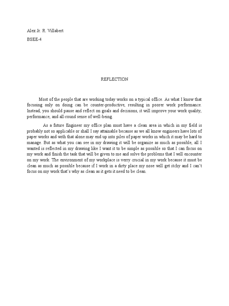 Office Reflection | PDF