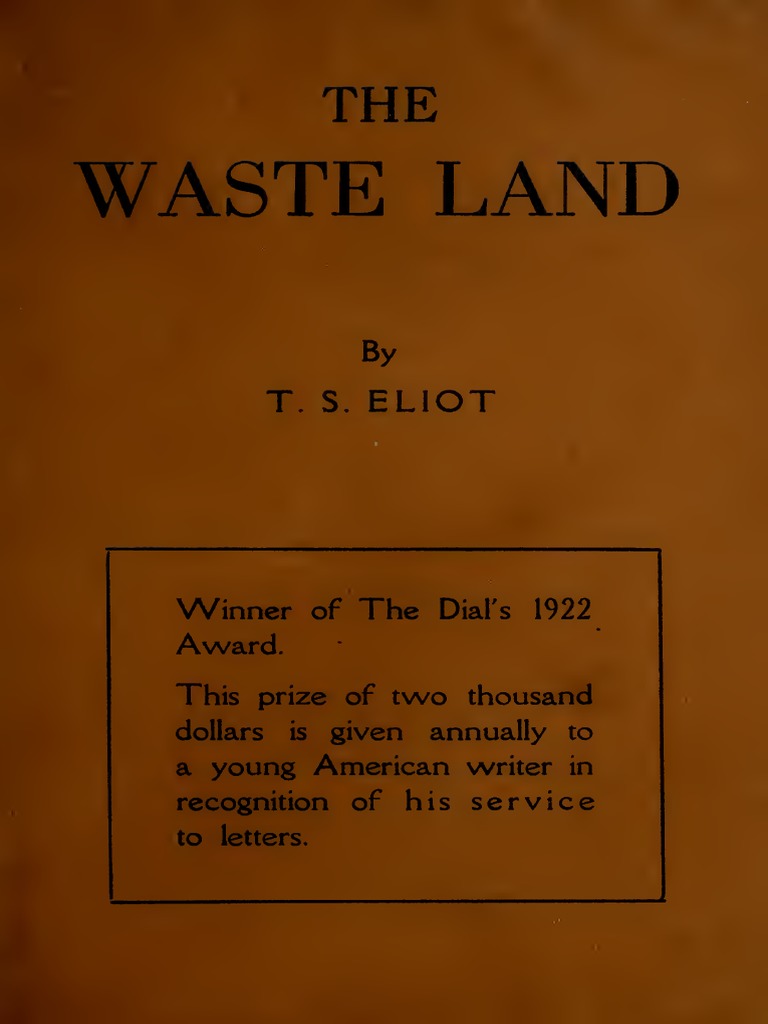 The Waste Land - T.S Eliot | PDF