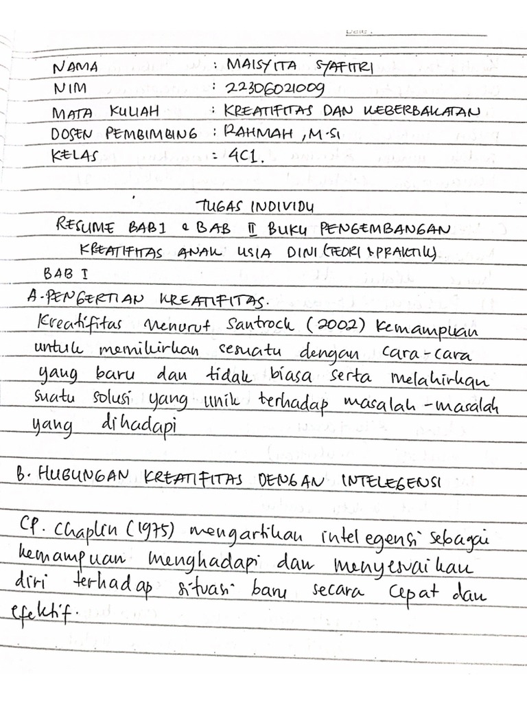 Tugas Resume - Maisyita Syafitri | PDF