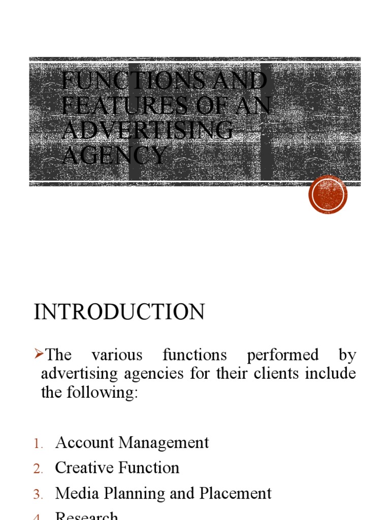 Functions of An Advertising Agency | PDF | Advertising | Marketing