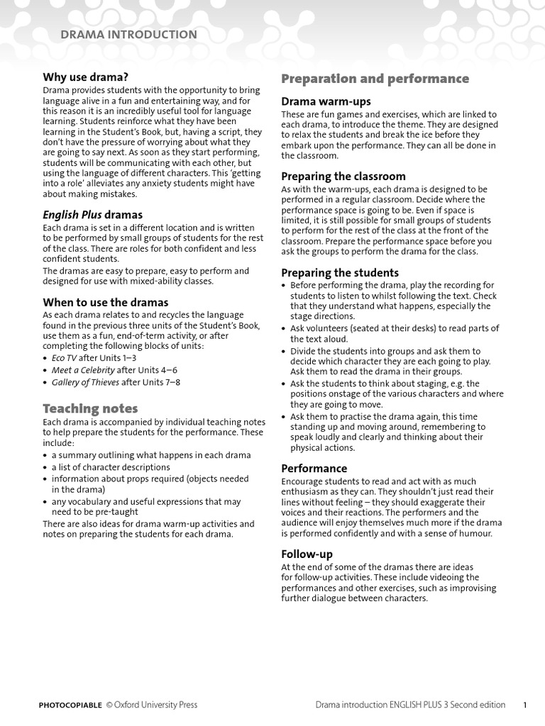 Drama Introduction | PDF | Human Communication