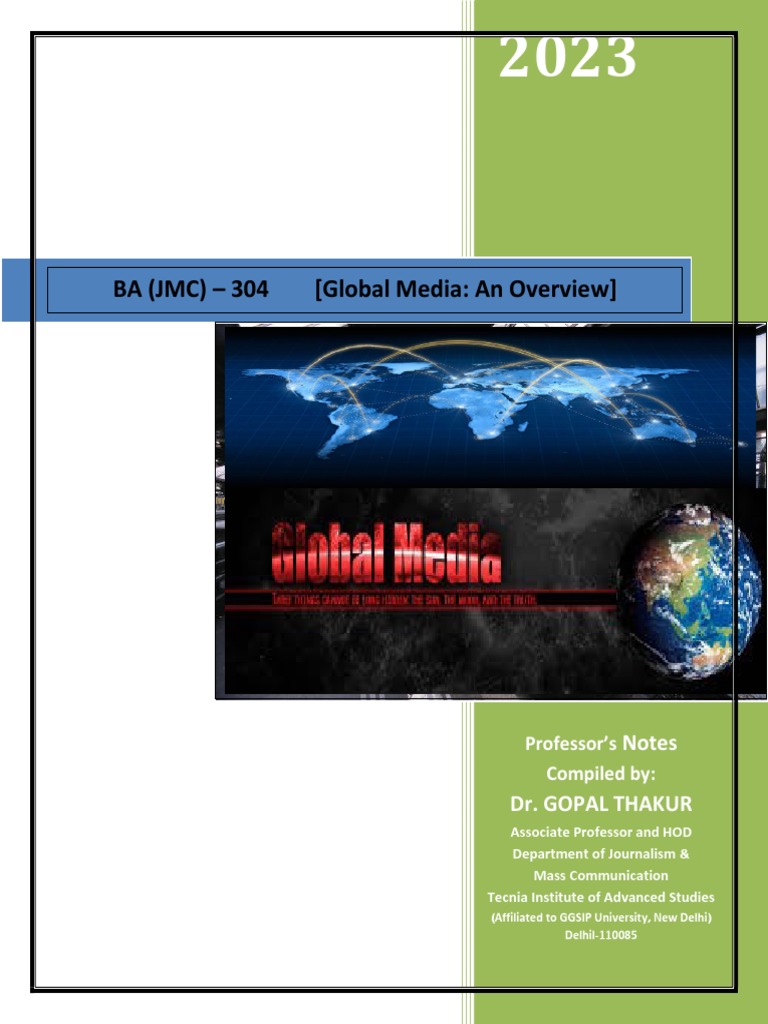 Global Media: Overview and Impact | PDF | News | Globalization