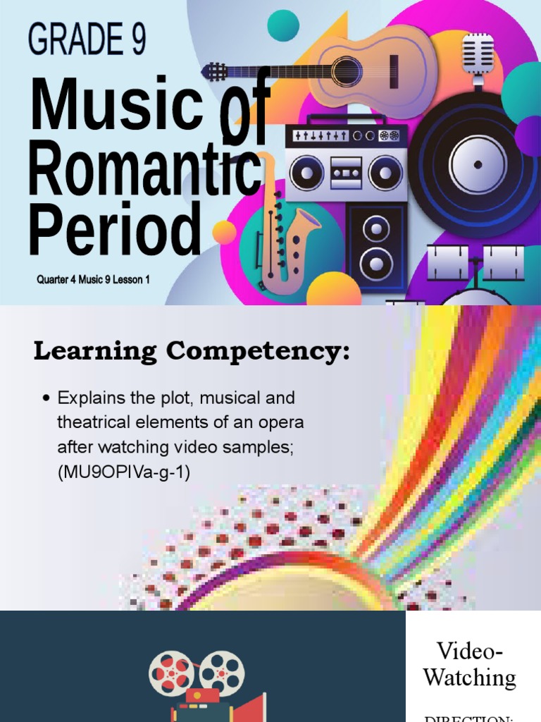 Q4 PPT-Music9 - Lesson 1 (Romantic Opera) | PDF | Opera | Romanticism