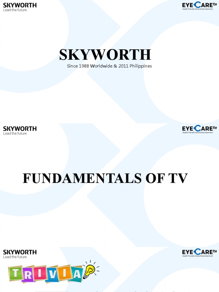 2023 Fundamentals of TV Training | PDF | Television | Video