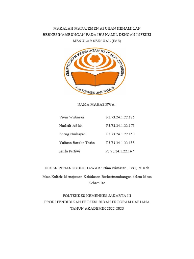 Makalah Kehamilan Dengan Ims | PDF