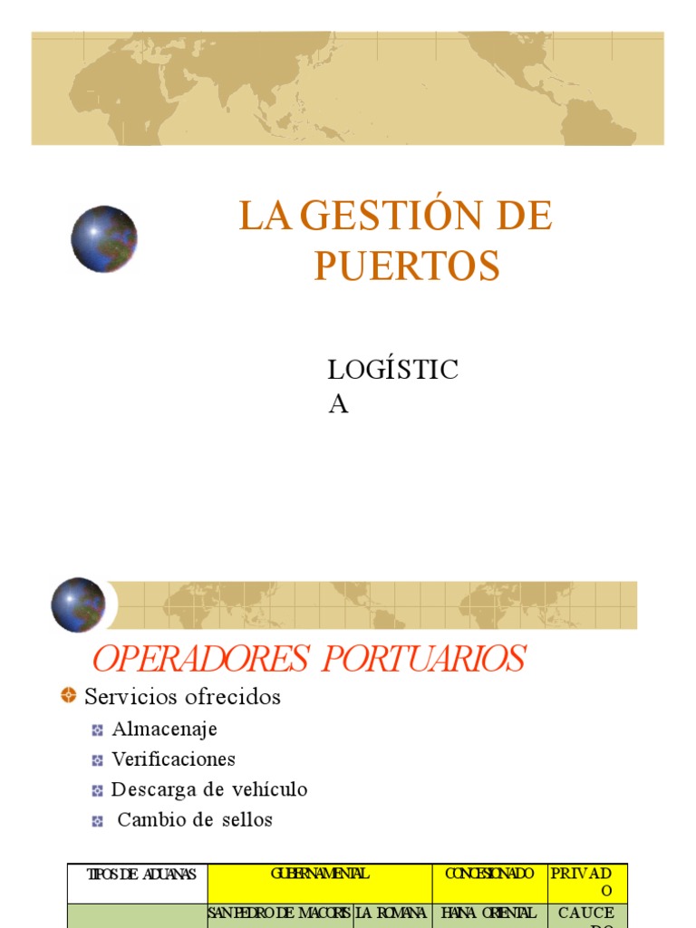 4-Gestión Portuaria | PDF | Envío | Transporte