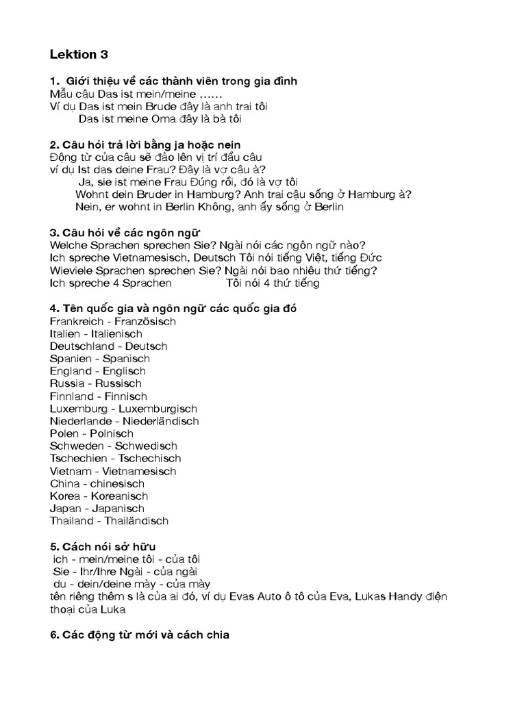 Lektion 3 PDF | PDF