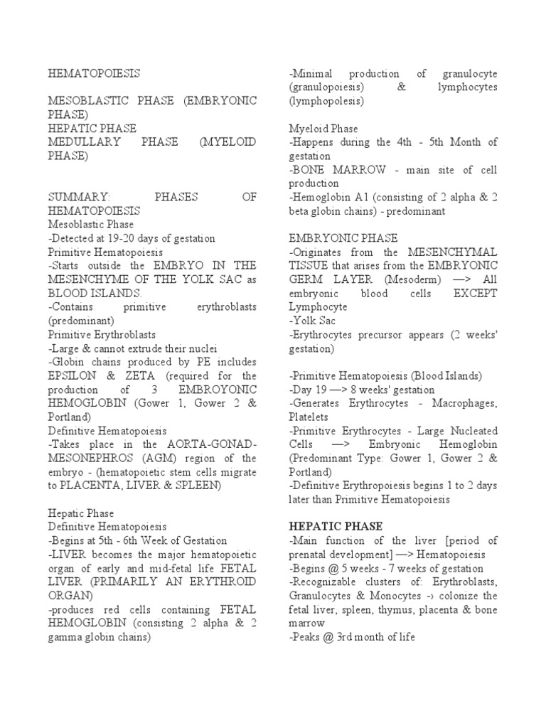 Hema Lec Hematopoiesis | PDF | Haematopoiesis | Lymphocyte