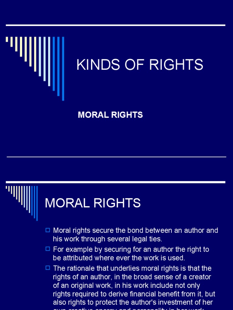 Moral Rights | Download Free PDF | Copyright | Civil Law (Common Law)