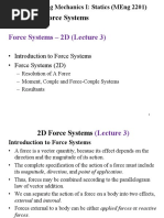 3D Force Systems in Engineering Mechanics | PDF | Euclidean Vector | Force
