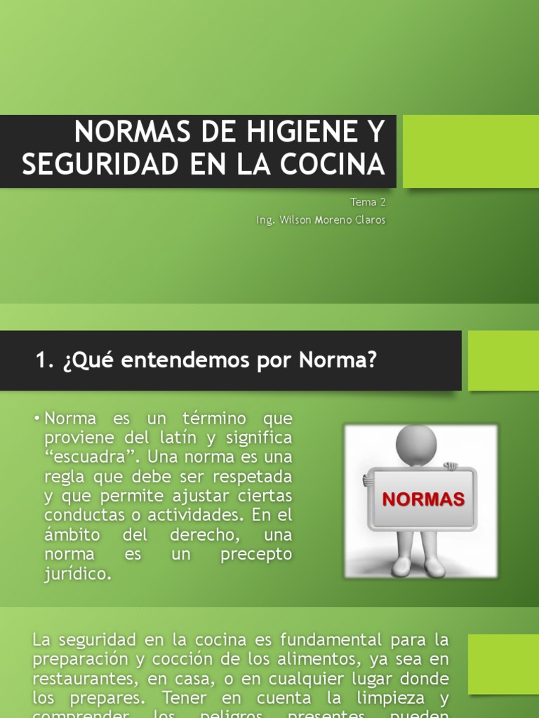 Tema 2. Normas de Higiene y Seguridad en La Cocina | PDF | Higiene | Alimentos