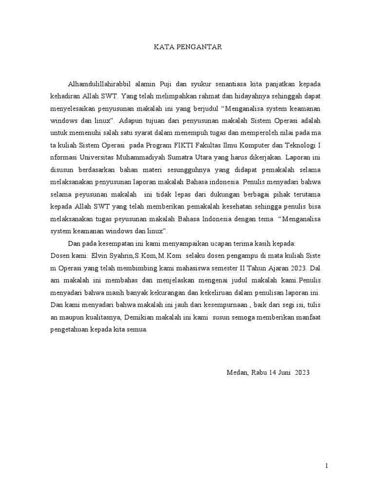 Makalah Sistem Operasi Kel.4 Slehoy | PDF