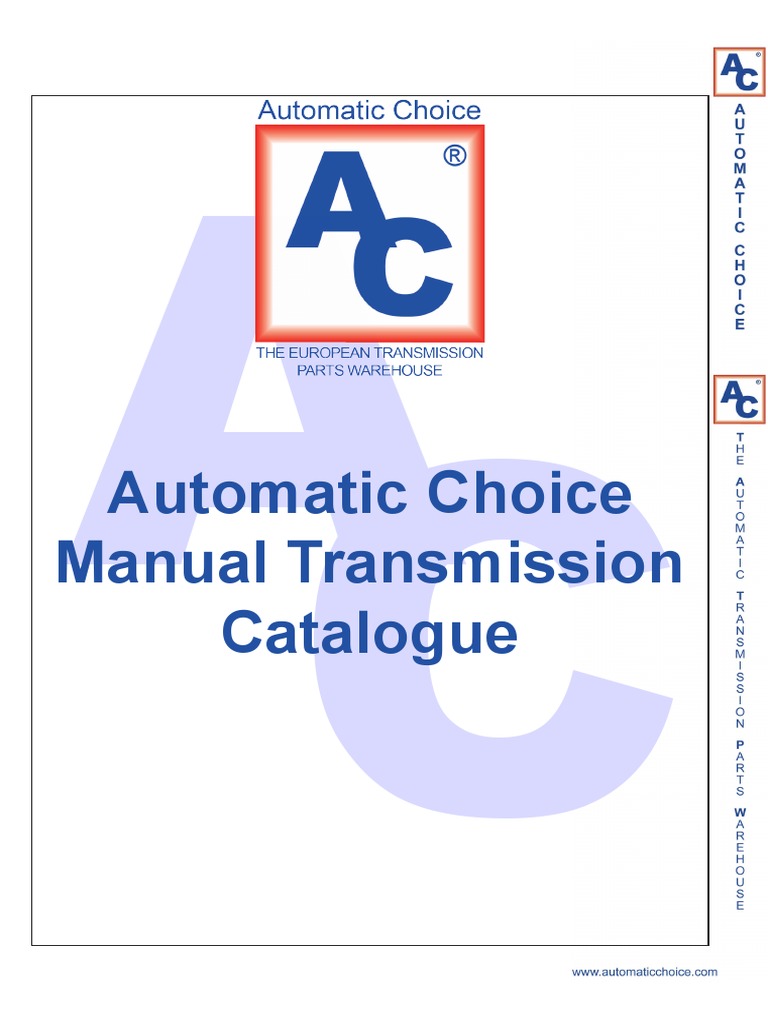 AC Manual Transmission Catalogue | PDF | Manual Transmission | Bearing ...