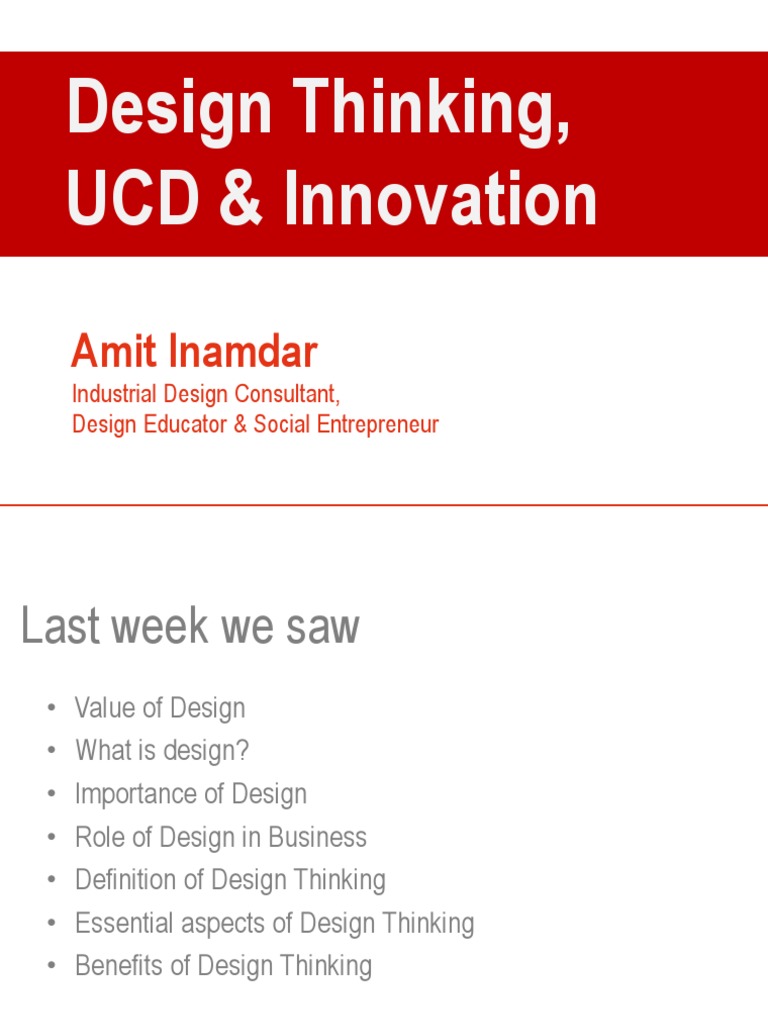 Design Thinking and Innovation | PDF | Design Thinking | Innovation