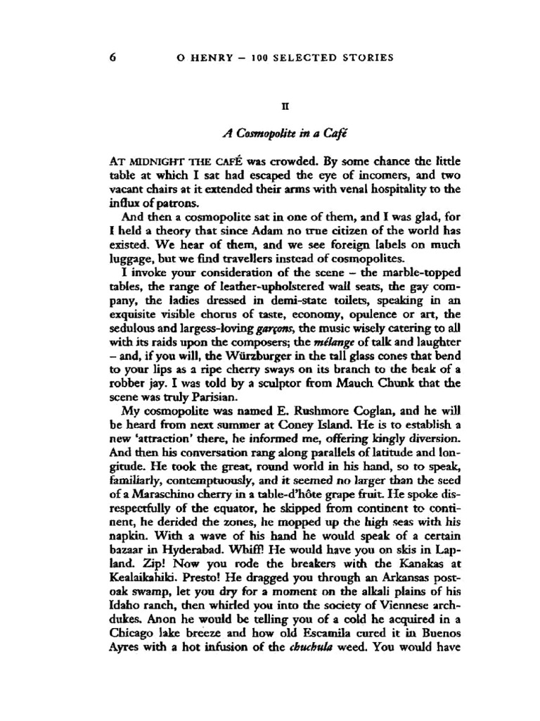 O Henry - Short Story Collections | PDF