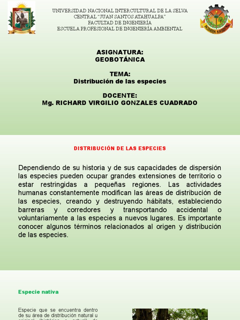 Distribucion de Las Especies | PDF | Especies introducidas | Especies ... Distribucion de Las Especies | PDF | Especies introducidas | Especies ...