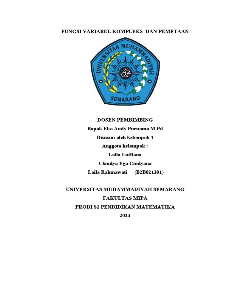 Fungsi dan Pemetaan Variabel Kompleks | PDF | Metode & Bahan Ajar