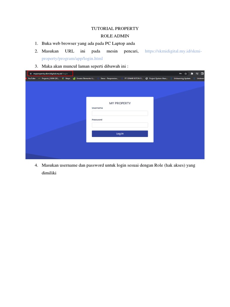 Tutorial Properti - Admin Perusahaan | PDF