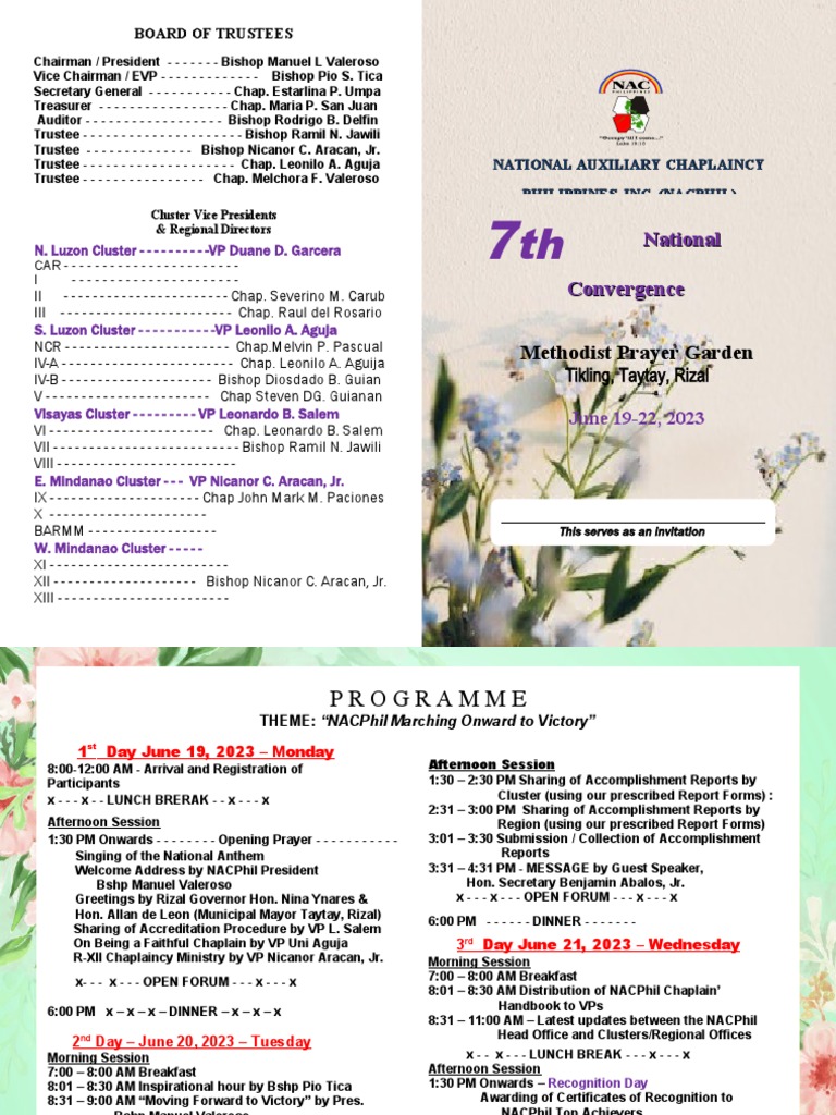 Nacphil 7th Convergence Program (Edited) | PDF