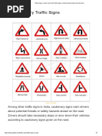 Zimbabwe Road Traffic Signs | PDF
