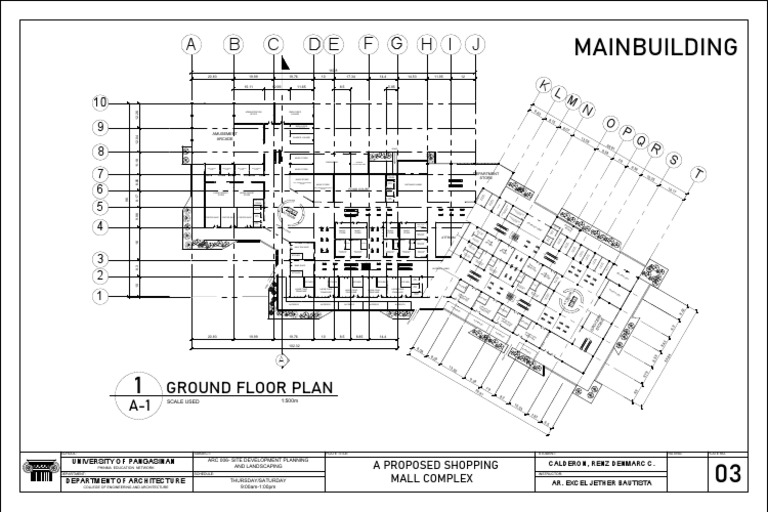 Proposed Shopping Mall Complex Plan | PDF