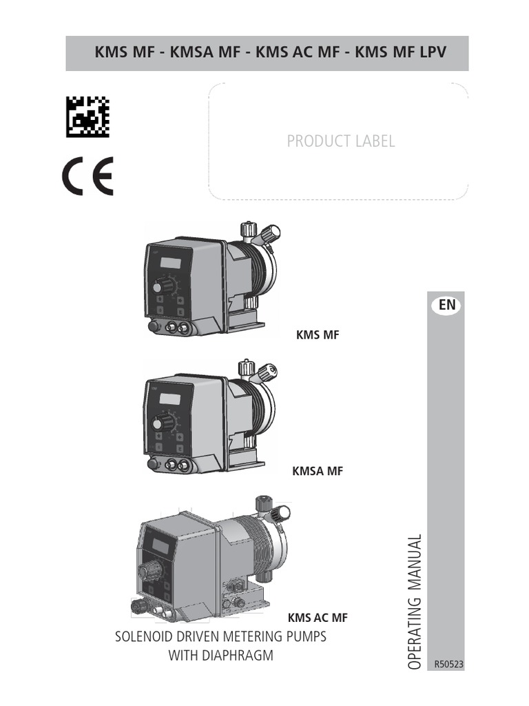Metering Pump Operating Manual | PDF | Pump | Electrical Connector