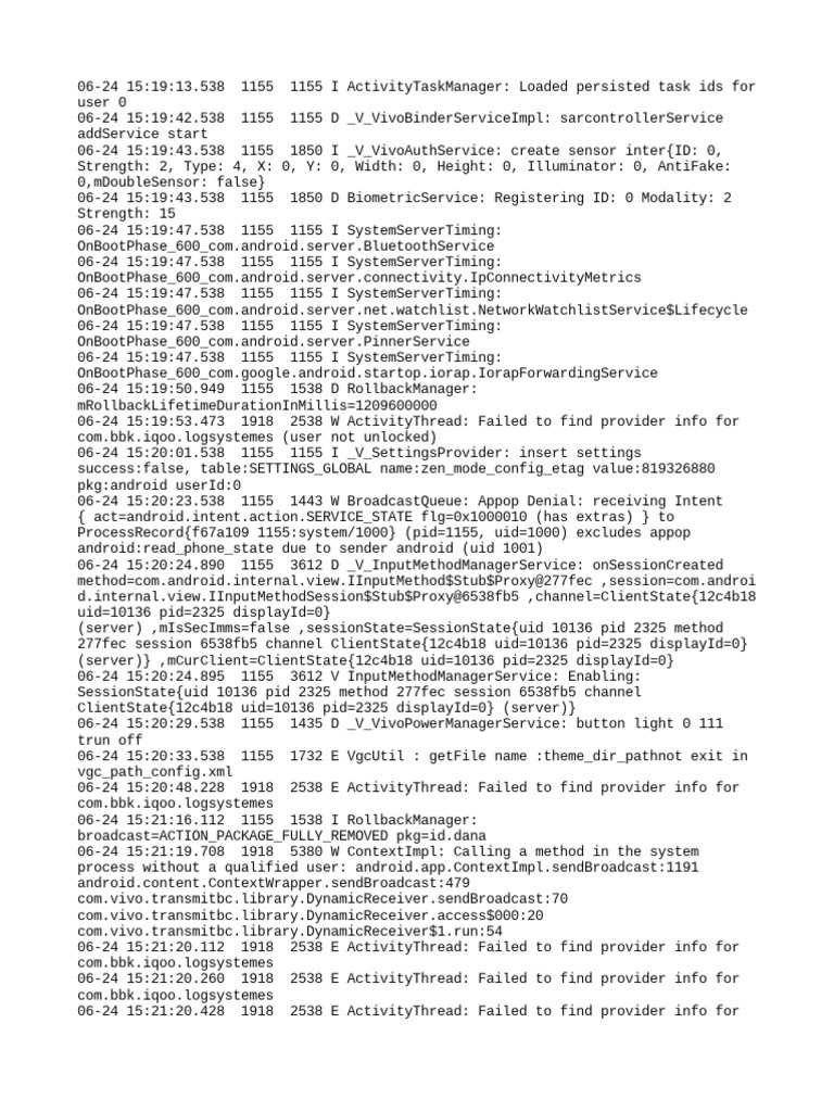 Android System Log Analysis | PDF | Operating System Families | Software Engineering