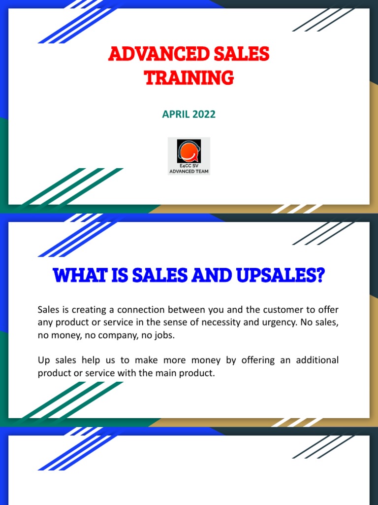Advanced Sales Training (Updated) | PDF | Debit Card | Business