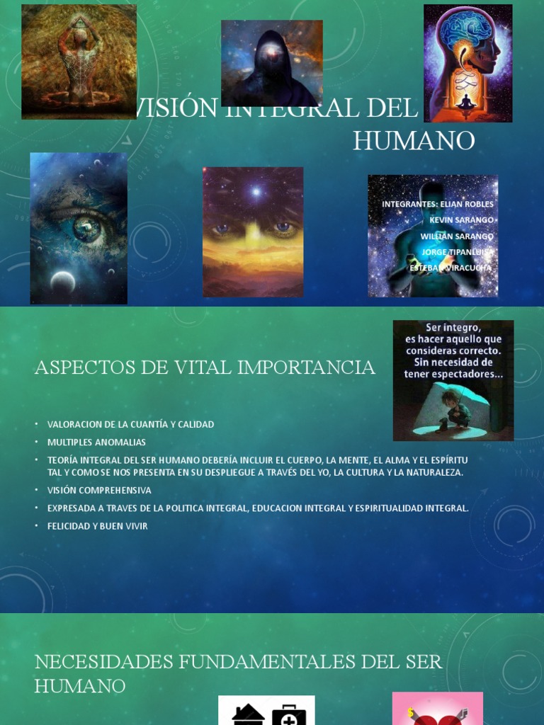 Vision Integral Del Ser Humano | PDF