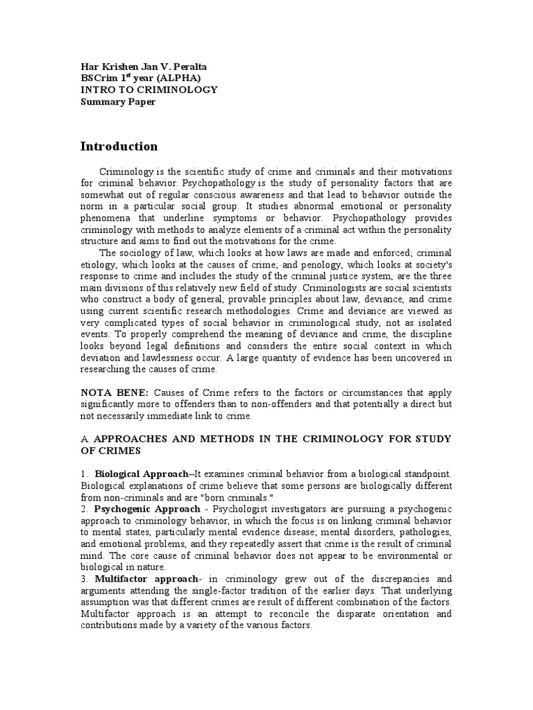 Summarize | PDF | Forensic Science | Prison