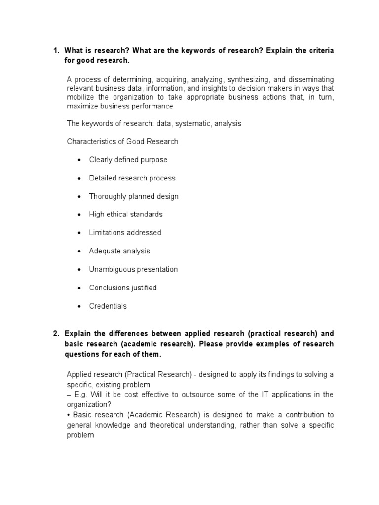 REVIEW QUESTIONs FOR BRM FINAL EXAM | PDF | Methodology | Quantitative Research