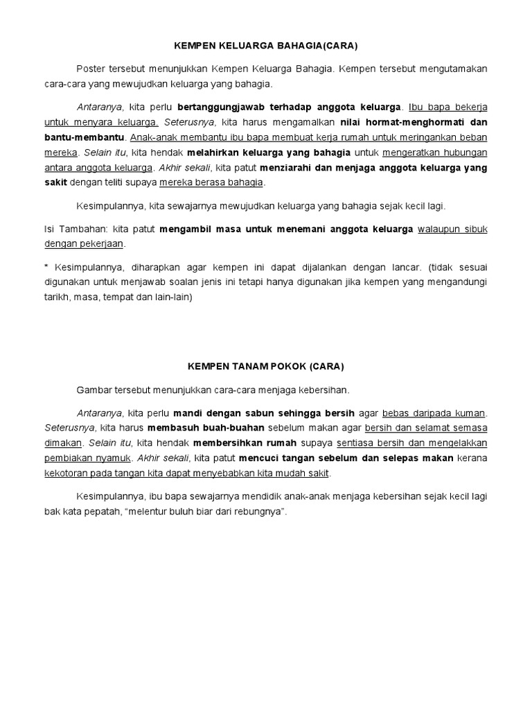 Kempen Keluarga Bahagia | PDF