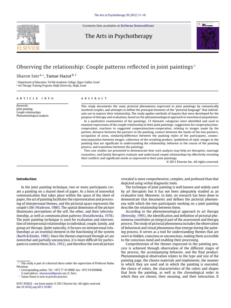 Observing The Relationship Couple Patterns | PDF | Psychotherapy | Art ...