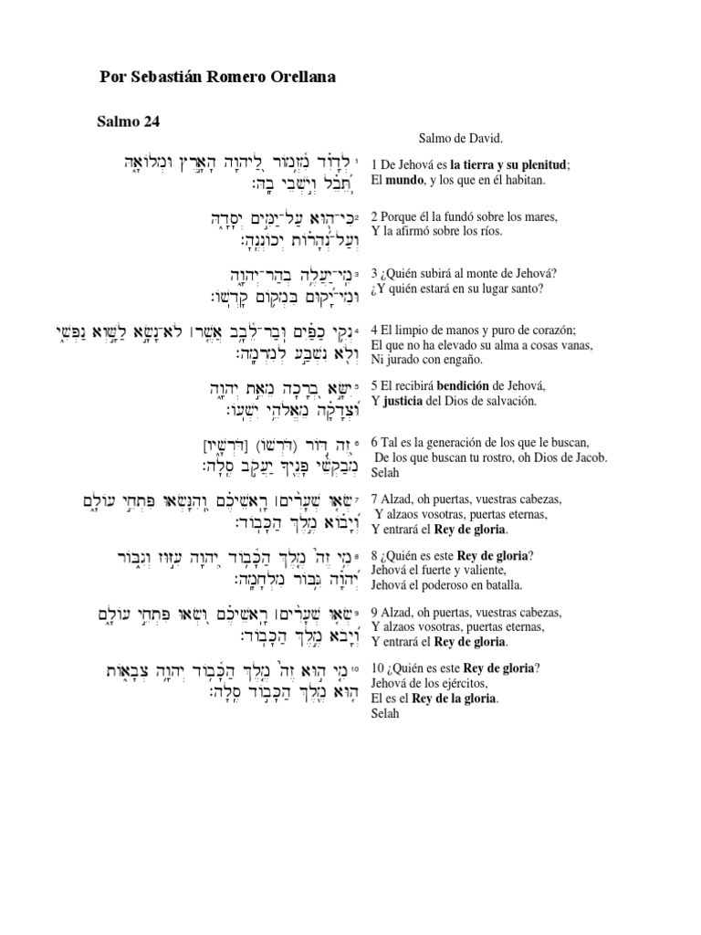 Salmo 24 Teología y Misión | PDF | Salmos | Jesús