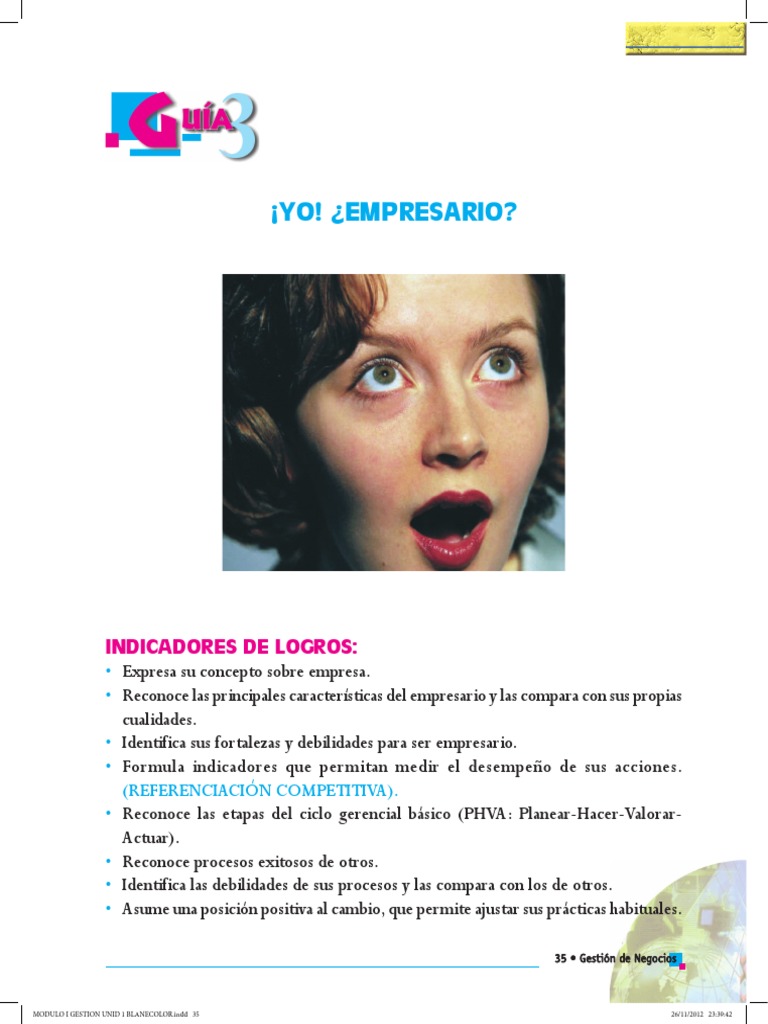 Gestion-Negocios Guia-3 | PDF | Iniciativa empresarial | Economias