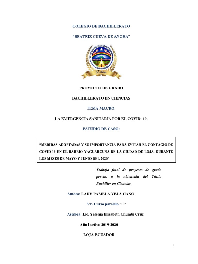 PROYECTO DE GRADO | PDF