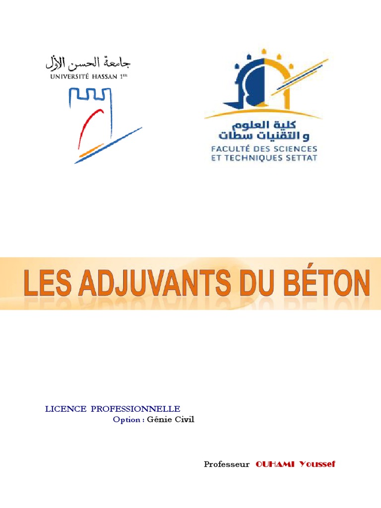 Les Adjuvants | PDF | Béton | Technologie du bâtiment