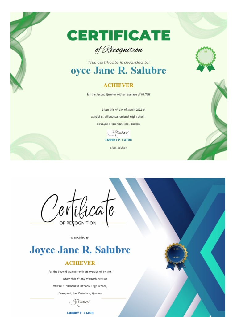 CERTIFICATE | PDF