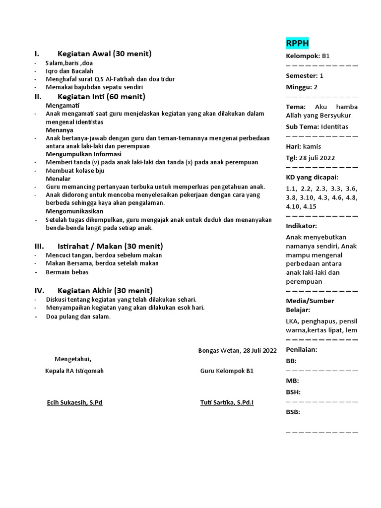 RPPH 25 Juli | PDF