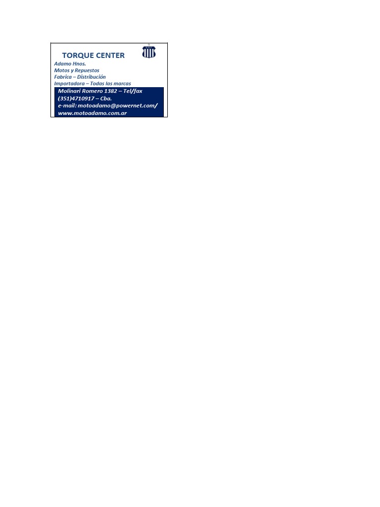 Torque Center | PDF
