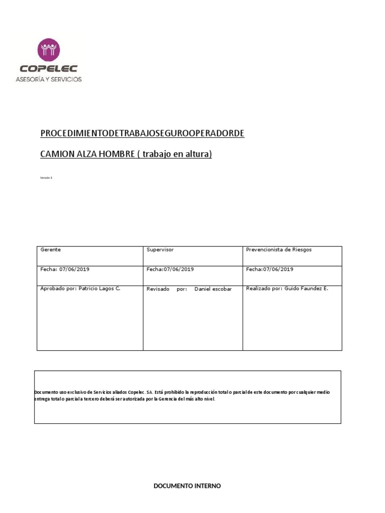 Trabajo en Altura Capacho Nuevo | PDF | Camión | Vehículos
